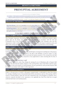 Prenuptial Agreement Template Thailand | Free download